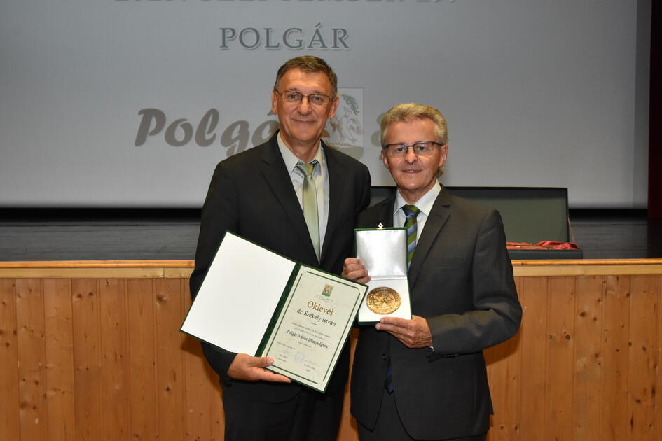 The town of Polgár awarded the ‘Honorary citizen’ title to Dr. István ...